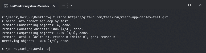 React App 部署到 GitHub Pages 上 – 蘇家禹．Jack Su